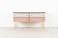 Vintage Kommode Schubladenkommode Sideboard Rosa Altrosa Holz Nuss Gol ...