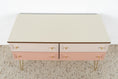 Vintage Kommode Schubladenkommode Sideboard Rosa Altrosa Holz Nuss Gol ...