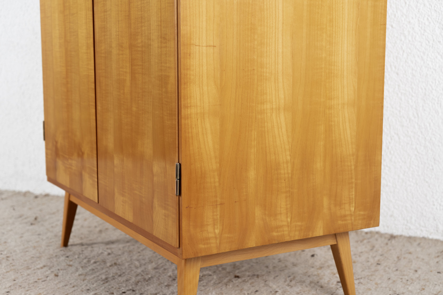 Vintage Schrank Kleiderschrank Mid Century Holz DDR 1960er 60s Kommode ...